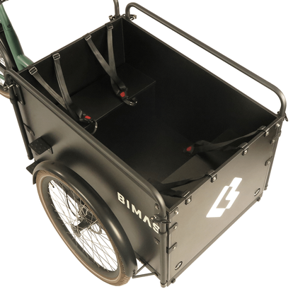 Bimas E-Cargo 3.3 Economy E-Bakfiets - Army Groen - Zwart OP VOORRAAD ...